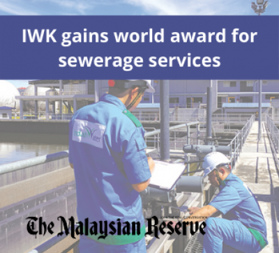 IWK gains world award for sewerage services